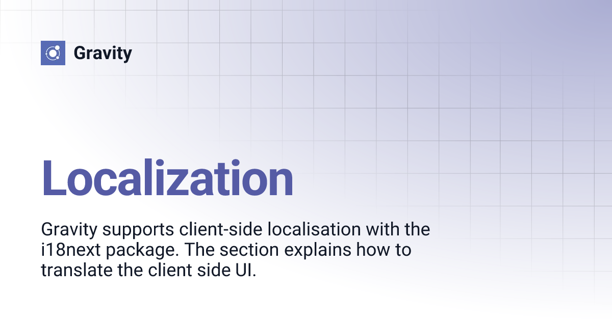 Localization | Gravity